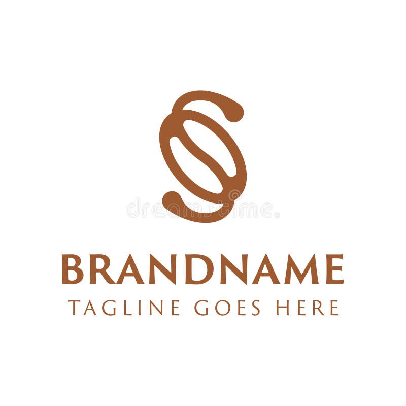 Letter S Coffee Bean Logo, for Coffee Shops, Roasters, or Brands in the ...
