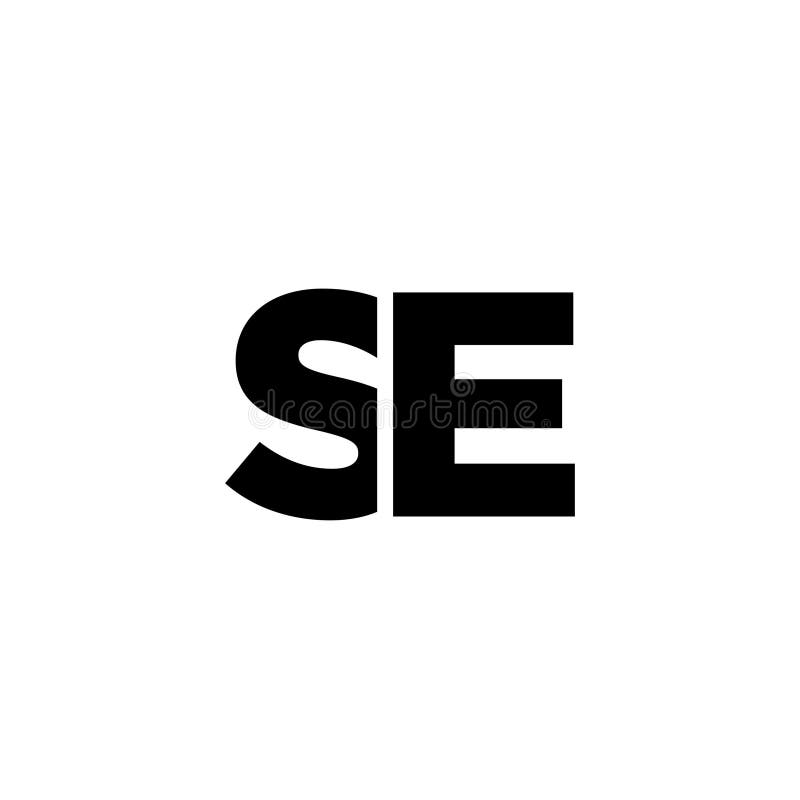 Letter S and E, SE Logo Design Template. Minimal Monogram Initial Based ...