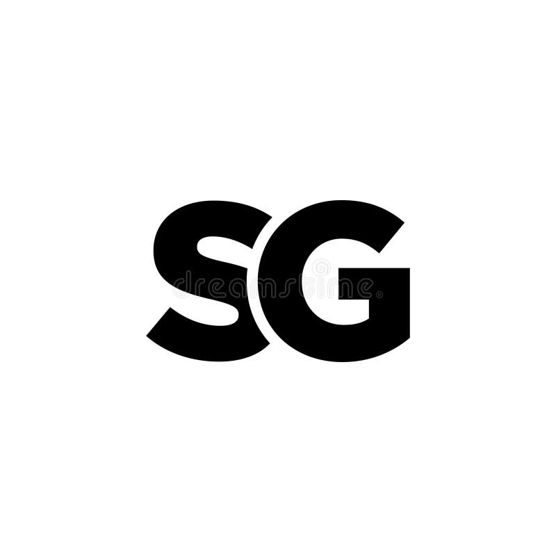 Letter S and G, SG Logo Design Template. Minimal Monogram Initial Based ...