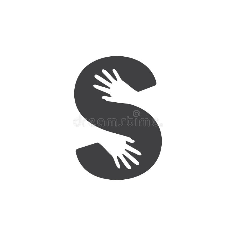 Letter S Hand Care Motion Logo Vector Stock Vector - Illustration of ...