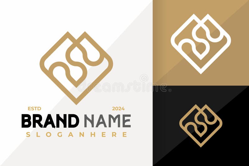 Letter S Heart Unique Logo Icon Vector Design. Creative Simple Logos ...