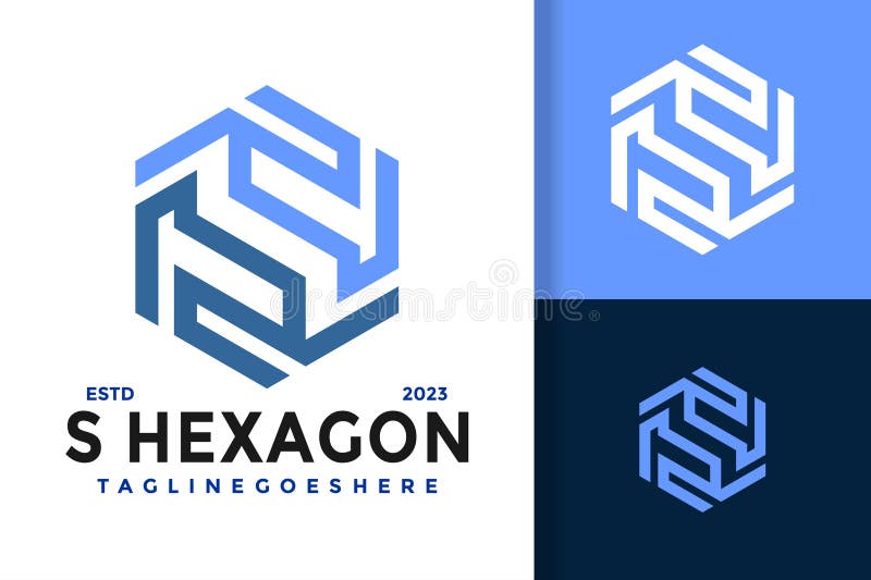 Letter S Hexagon Contruction Logo Vector Icon Illustration Stock Vector ...
