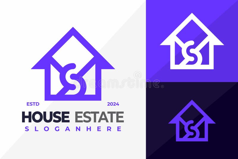 Letter S House Logo Design Vector Symbol Icon Illustration Stock Vector ...