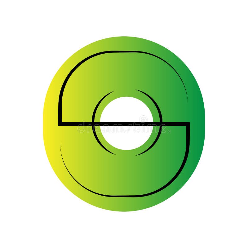 Letter S Icon on a White Background Stock Illustration - Illustration ...