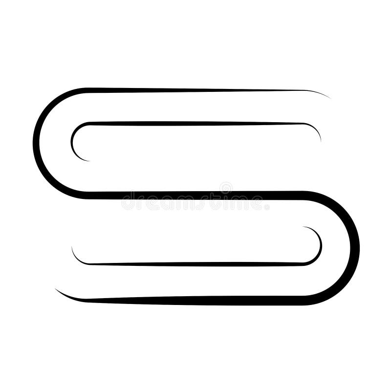 Letter S Icon on a White Background Stock Illustration - Illustration ...