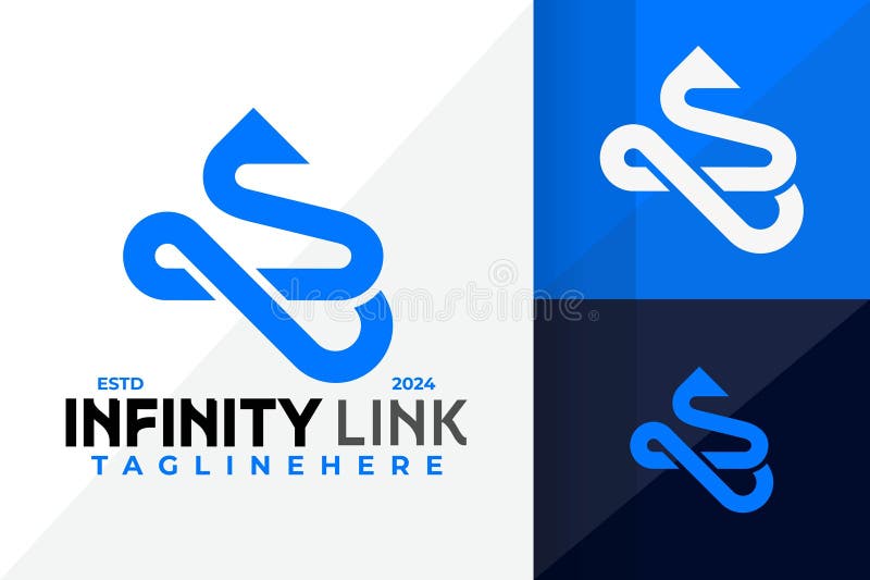 Letter S Infinity Link Logo Icon Vector Design Illustration Stock ...