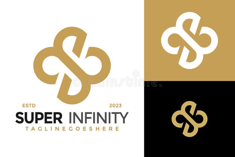 Letter S Infinity Logo Design Vector Symbol Icon Illustration Stock ...