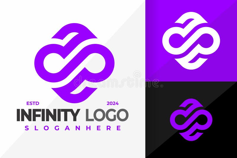 Letter S Infinity Logo Design Vector Symbol Icon Illustration Stock ...