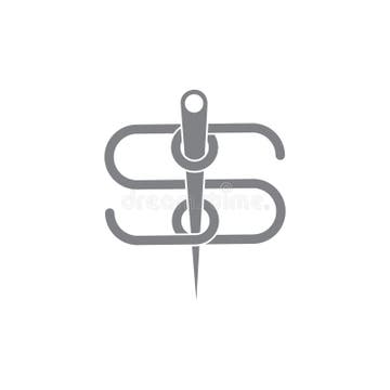 S Letter Logo Needle Thread Creative Design Stock Illustrations – 18 S ...