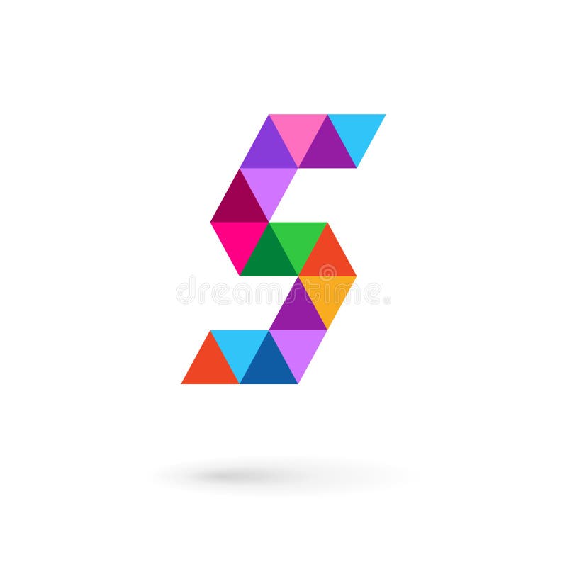 Letter S Mosaic Logo Icon Design Template Elements Stock Vector ...