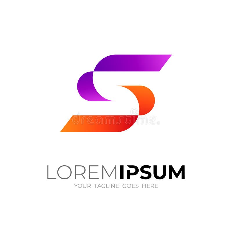 Letter S Logo with Simple Design Template, S Logo Stock Vector ...