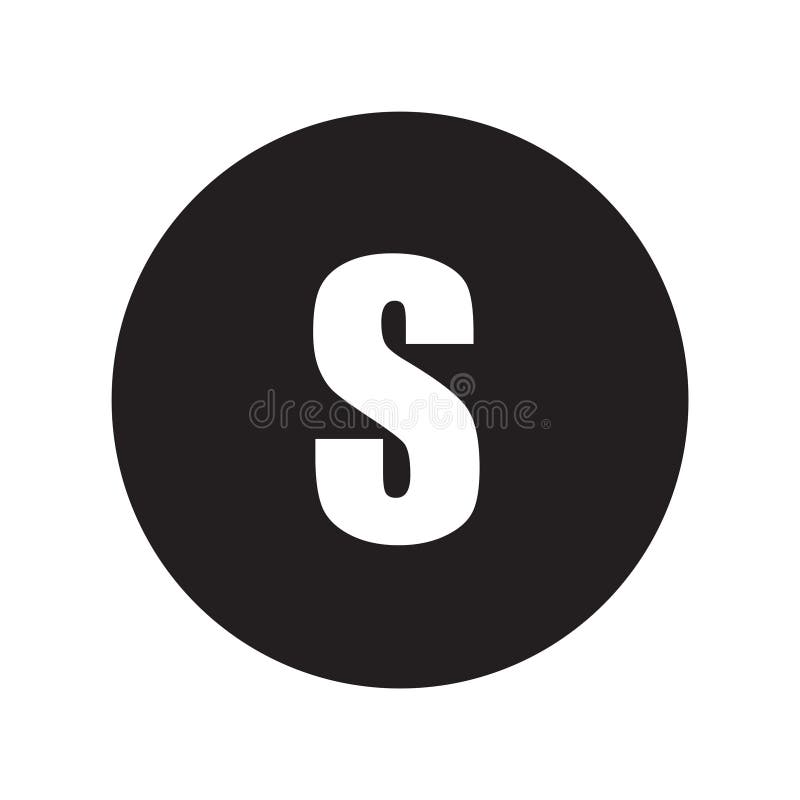 Black S In Circle Logo Premium Vector | Red And Black Circle Shaped