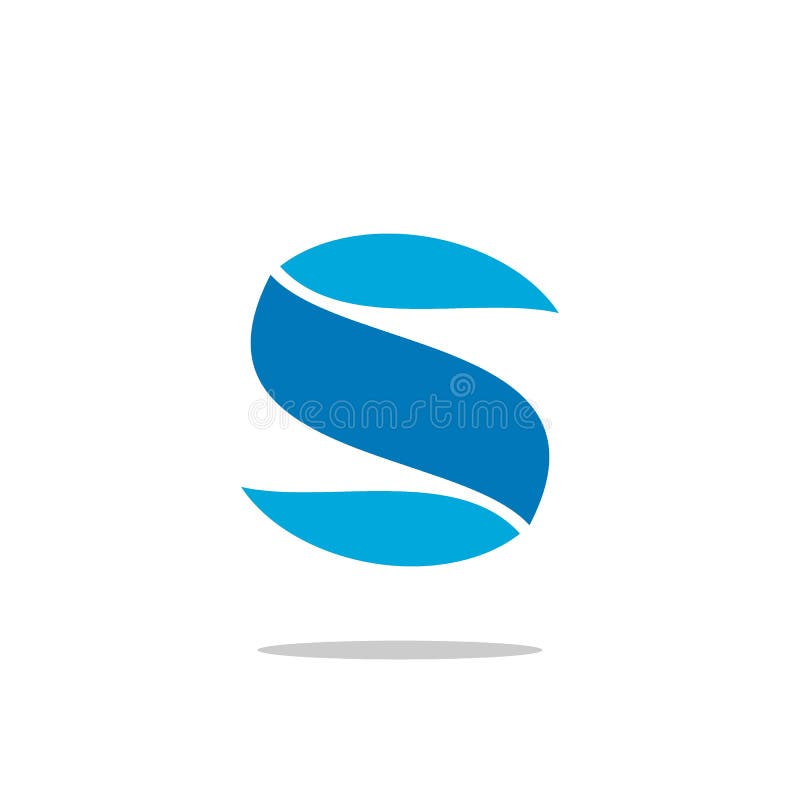 Letter S Logo Vector Design. with Blue Color. Stock Vector ...