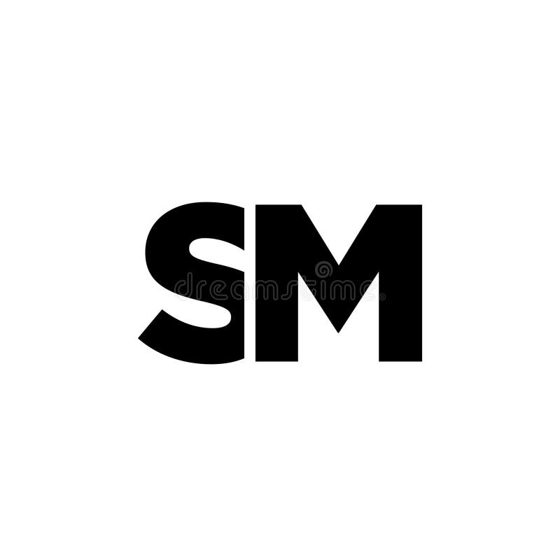 Letter S and M, SM Logo Design Template. Minimal Monogram Initial Based ...