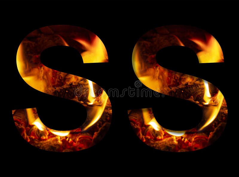 S Alphabet In Fire