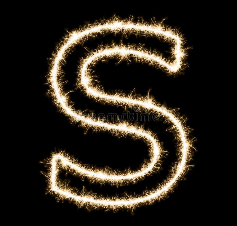 Letter S - Made Out of Sparkles Stock Image - Image of alphabet ...