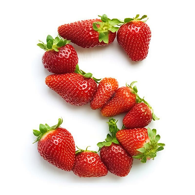 Alphabet Letter's Strawberry Stock Illustrations – 124 Alphabet Letter ...