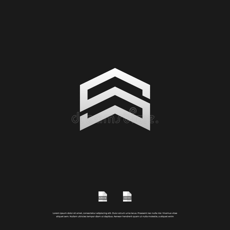 Letter S Monogram Logo Design Stock Vector - Illustration of graphic ...