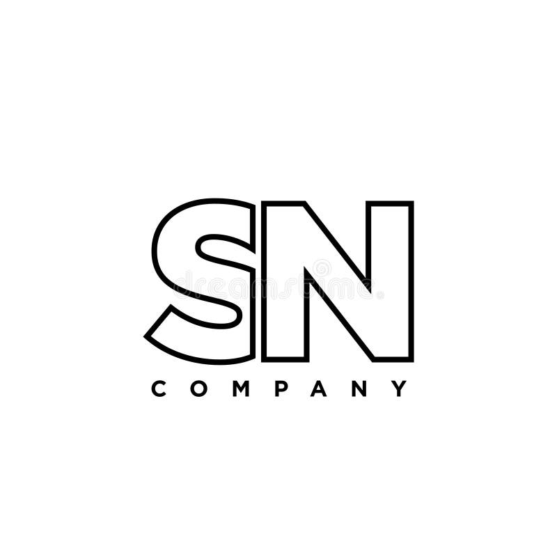 S N Letter Logo Stock Illustrations – 878 S N Letter Logo Stock ...