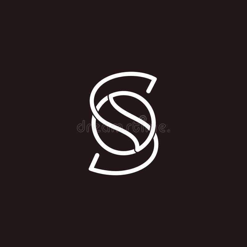 Letter S Logo Design. Monogram S Type Abstract Symbol. Initial S in ...
