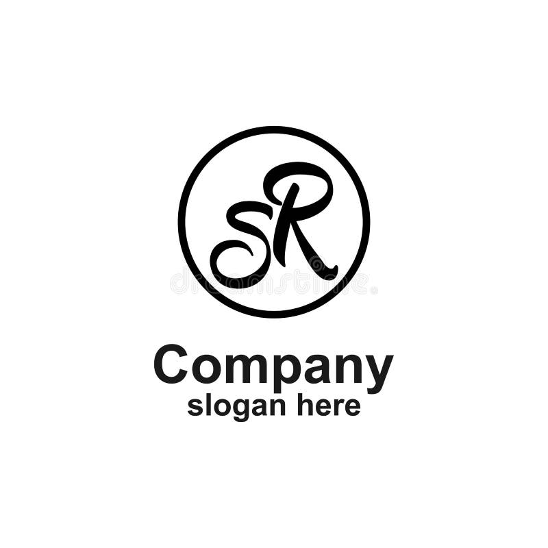 Letter s,r logo template stock illustration. Illustration of trend ...