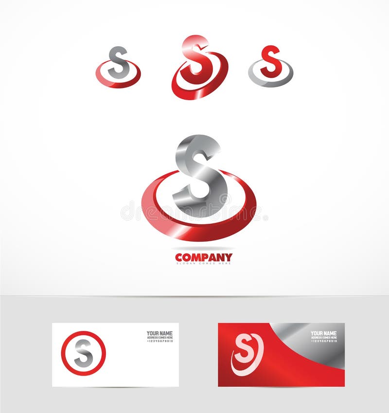 Letter S Red Metal Logo Icon Stock Vector - Illustration of games, icon ...