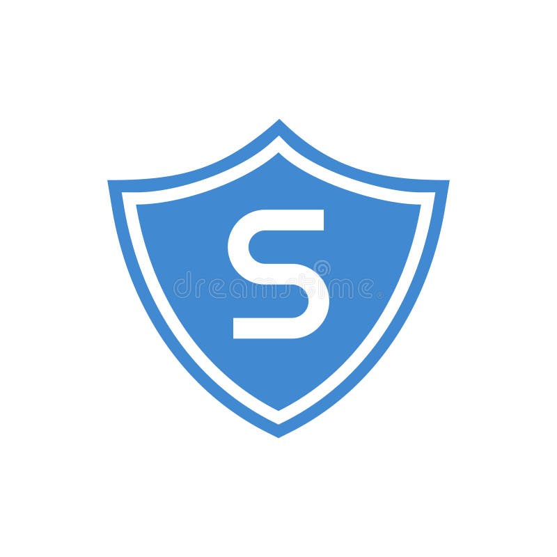 Letter S Shield Logo Icon Design Template Stock Vector - Illustration ...