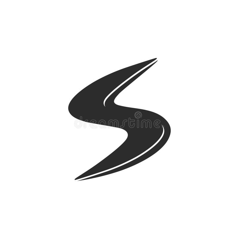 Letter S Simple Curves Design Logo Vector Stock Vector - Illustration ...