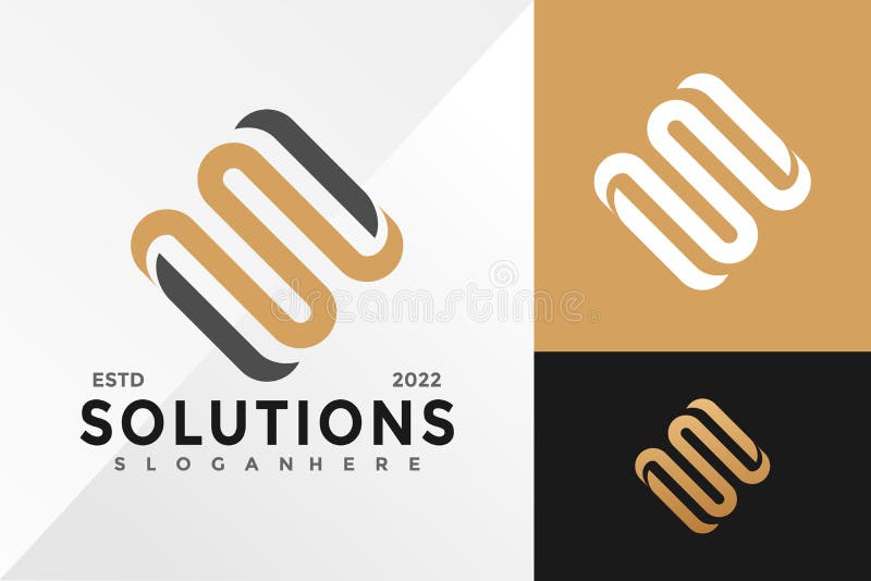 Letter S Solutions Logo Design Vector Illustration Template Stock ...