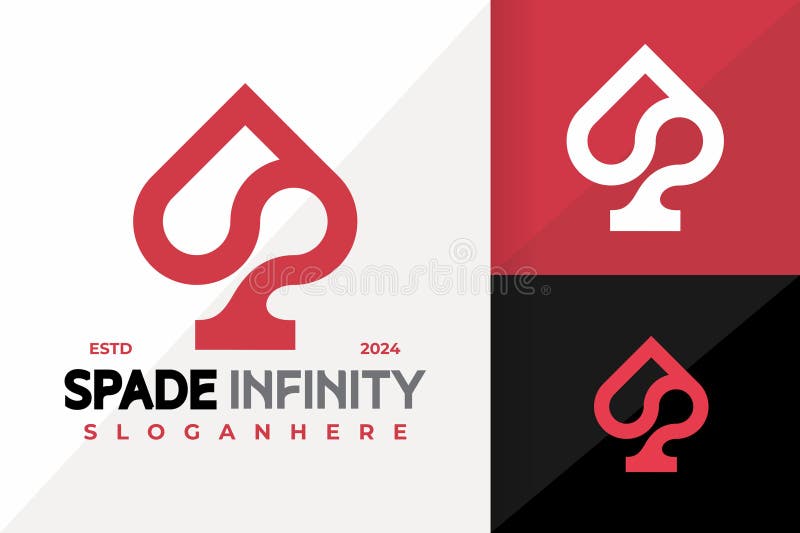 Letter S Spade Infinity Logo Icon Vector Design. Creative Simple Logos ...