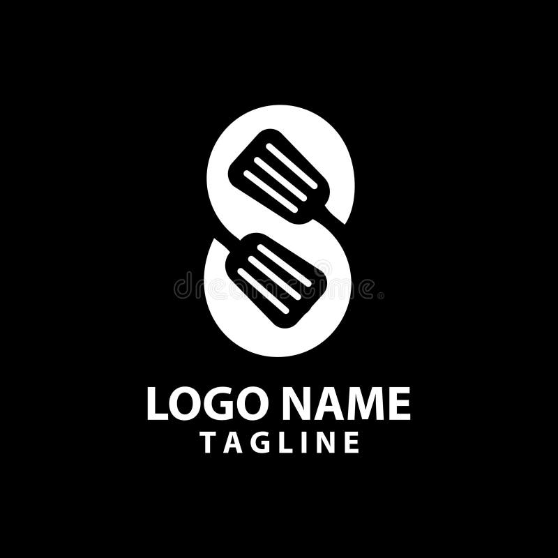 Letter S Spatula Logo Design Vector Stock Illustration - Illustration ...