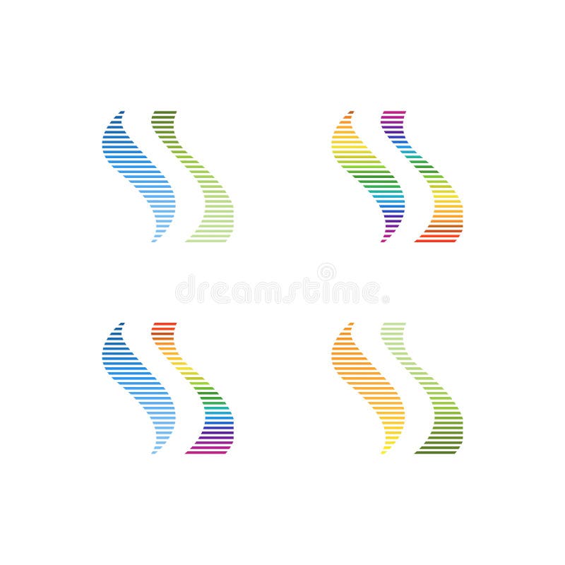 Letter S Spectrum Wave Logo Vector Isolated on White Backdrop Stock ...