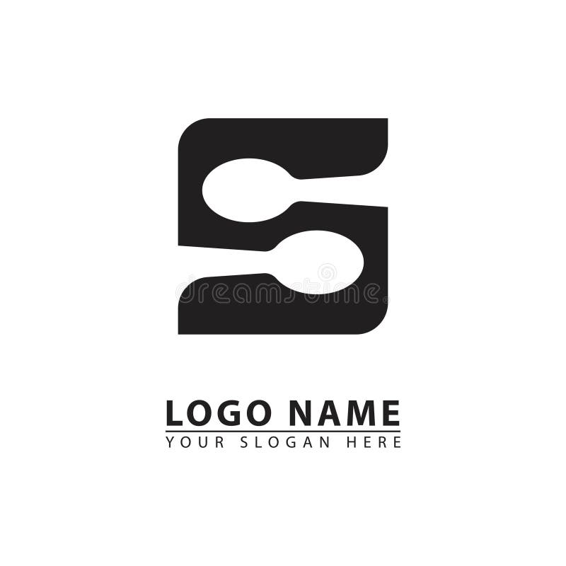 Letter S and Spoon Vector Logo Icon Stock Vector - Illustration of ...