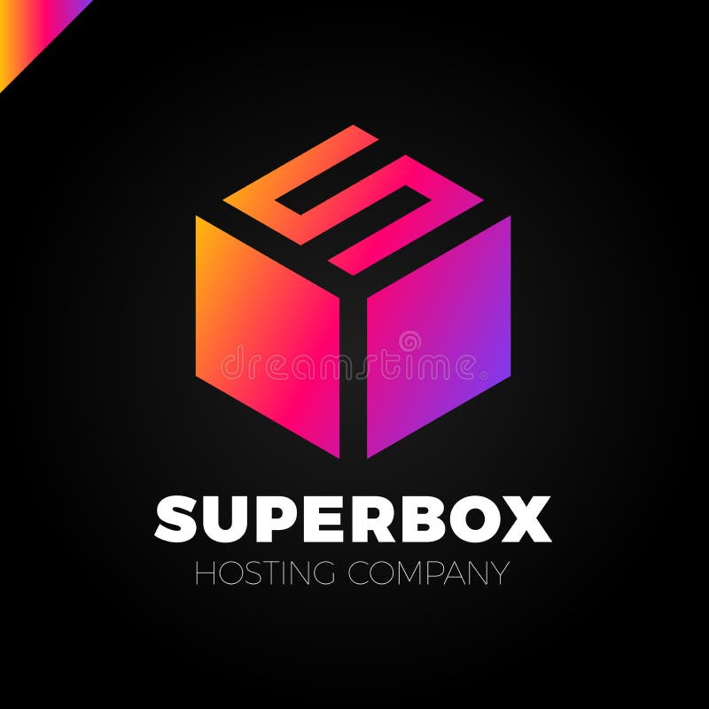 Letter S Square, Box or Cube Negative Space Logo Design Element Stock ...