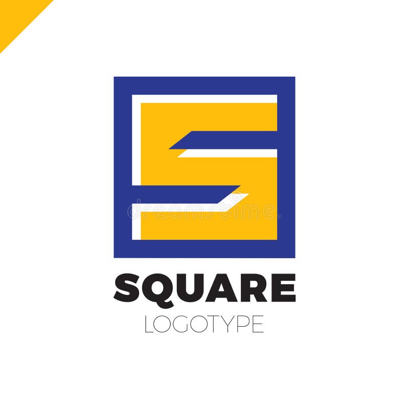 Letter S Square, Box or Cube Negative Space Logo Design Element Stock ...