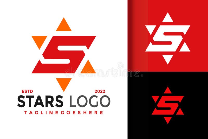 Letter S Star Logo Logos Design Element Stock Vector Illustration ...