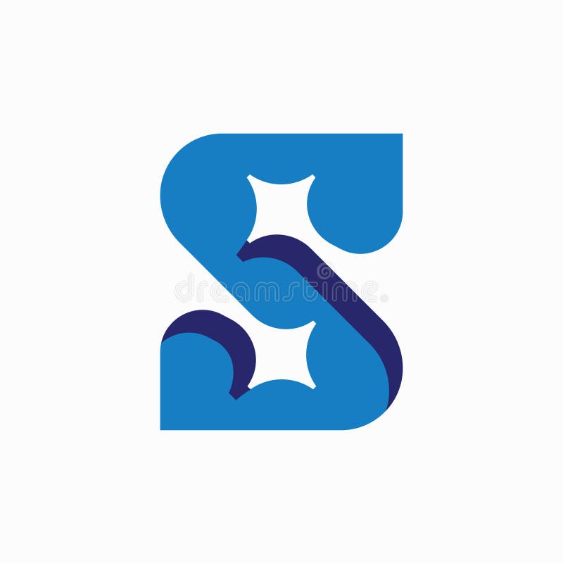 Letter S Stars Lettermark stock vector. Illustration of isolated ...