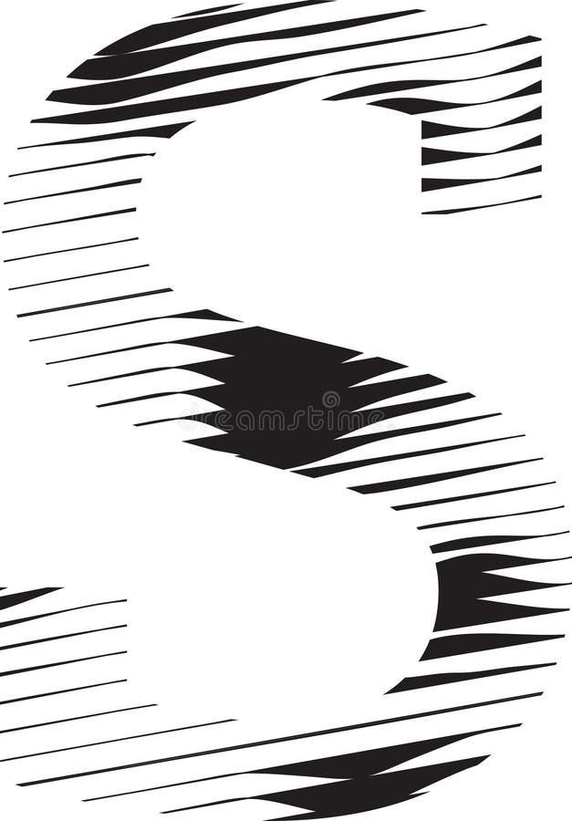 Letter S Stripe Motion Line Logo Stock Vector - Illustration of curve ...