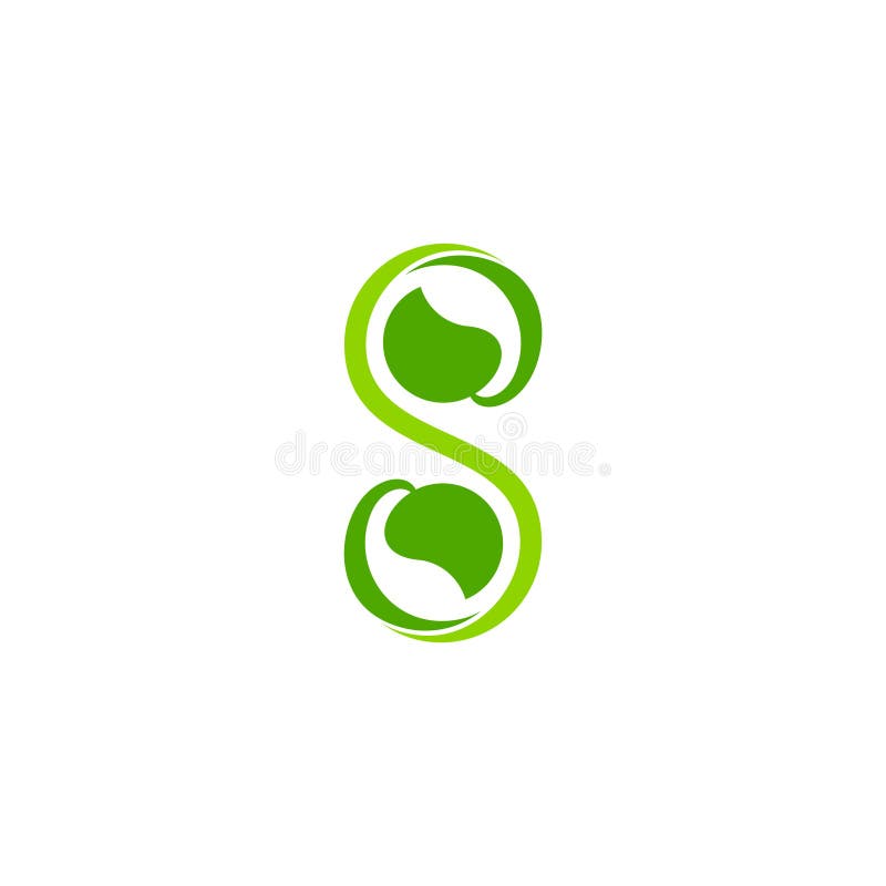 Letter S Swirl Spiral Leaf Infinity Symbol Logo Vector Stock Vector ...