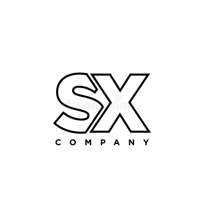 Letter S and X, SX Logo Design Template. Minimal Monogram Initial Based ...