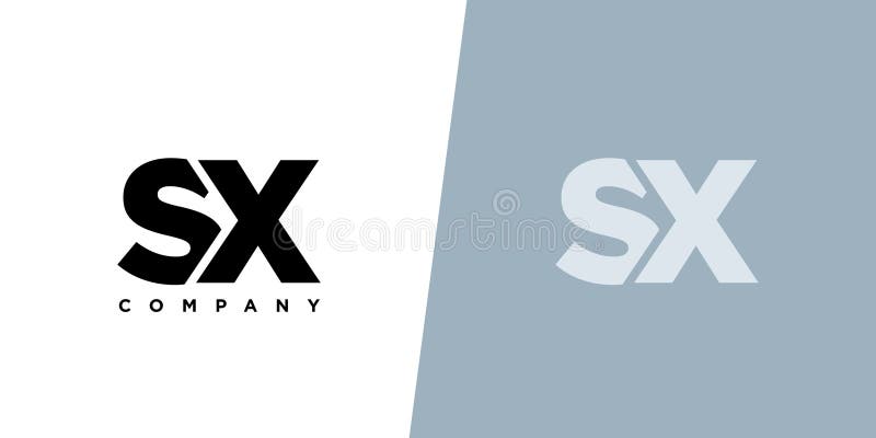 Letter S and X, SX Logo Design Template. Minimal Monogram Initial Based ...