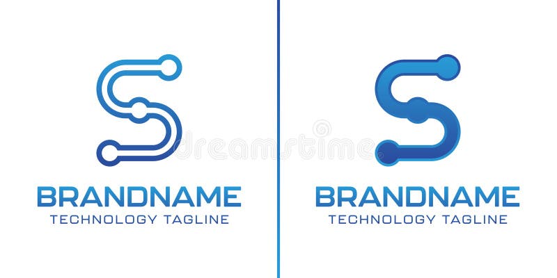 Letter S Technology Logo, Symbolize Progress, Innovation, and Digital ...