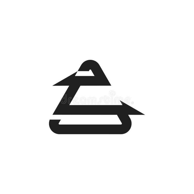 Letter S Triangle Arrow Geometric Logo Vector Stock Vector ...
