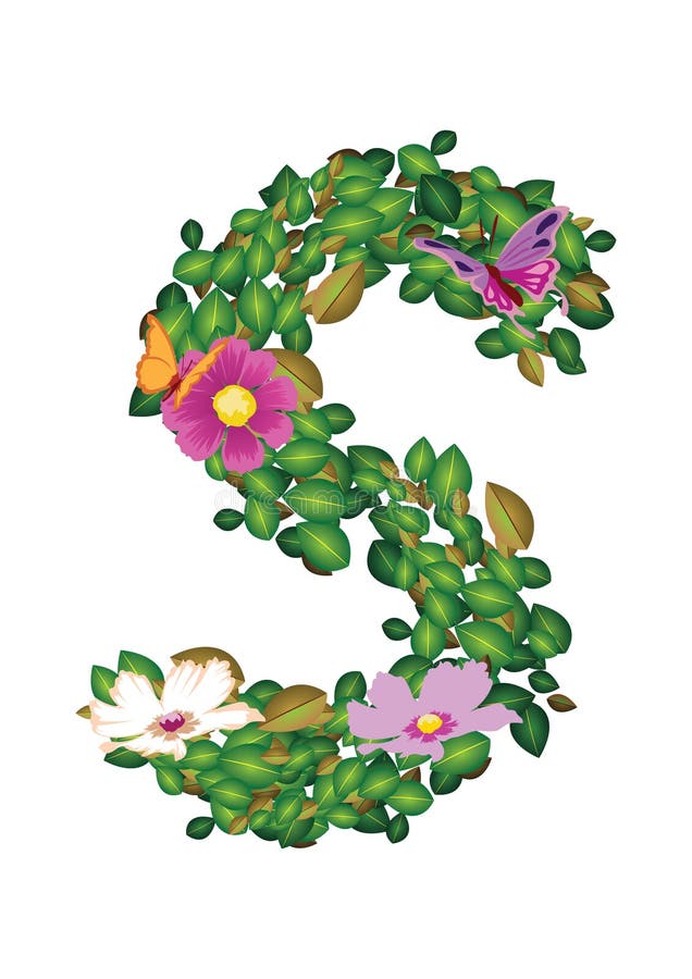 Letter S. Vector Illustration Decorative Design Stock Vector ...