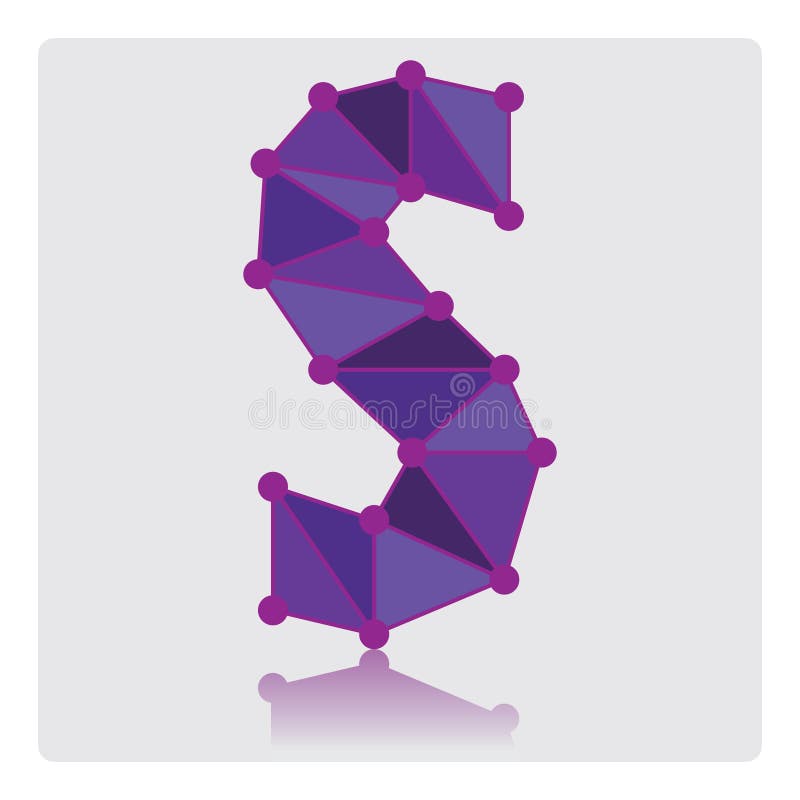 Letter S. Vector Illustration Decorative Design Stock Vector ...