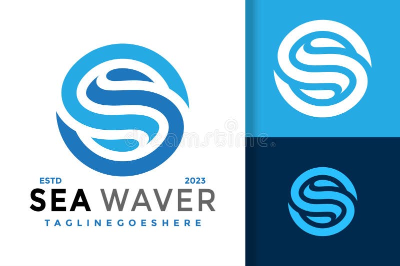 Letter S Wave Logo Vector Icon Illustration Stock Vector - Illustration ...