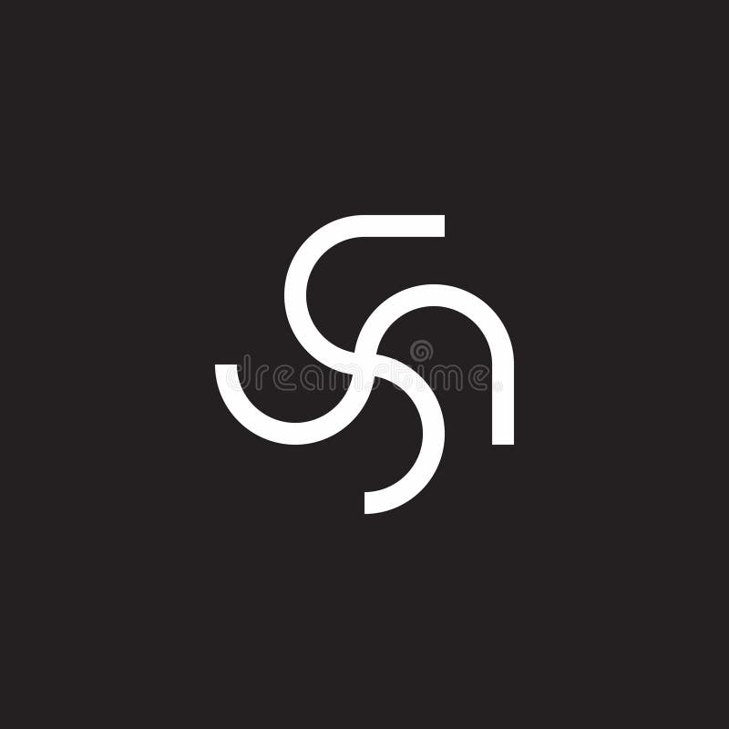 Letter Sa Swirl Ribbon Abstract Logo Vector Stock Vector - Illustration ...