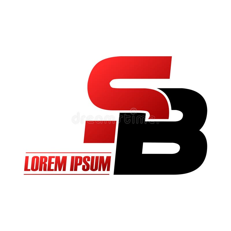 Letter SB Simple Logo Icon Design Vector. Stock Vector - Illustration ...