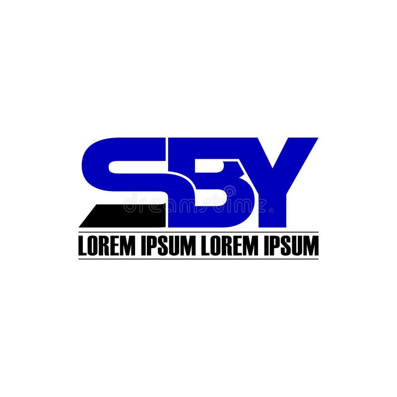 Letter SBY Simple Monogram Logo Icon Design. Stock Vector ...