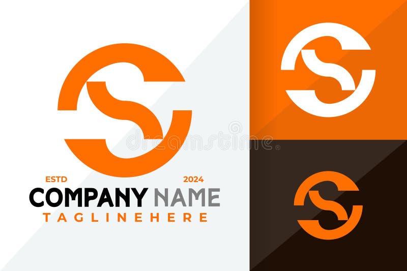 Letter Sc or Cs Monogram Logo Icon Vector Design Illustration Stock ...